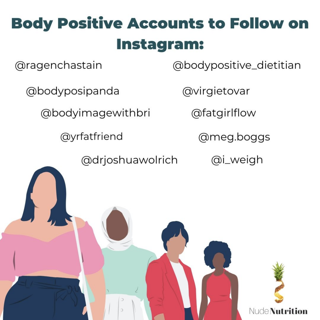 10 Body Positive Instagram Accounts To Follow Nude Nutrition